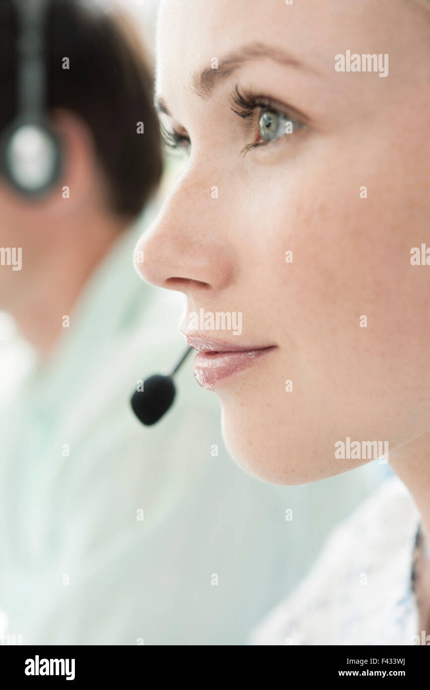 Call center operator close hi-res stock photography and images - Alamy