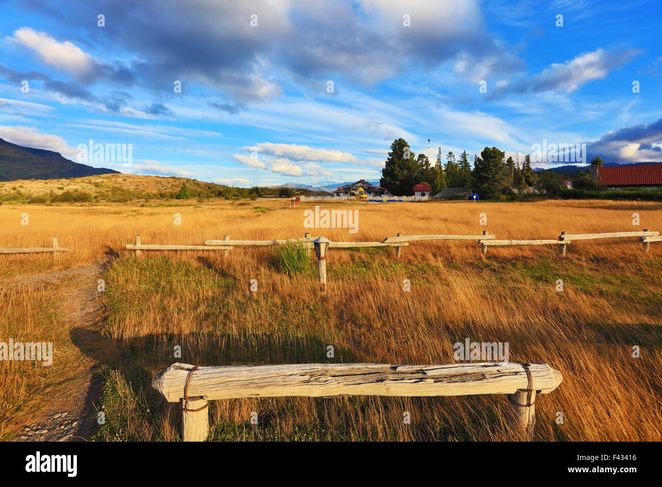 Bench road hi-res stock photography and images - Alamy
