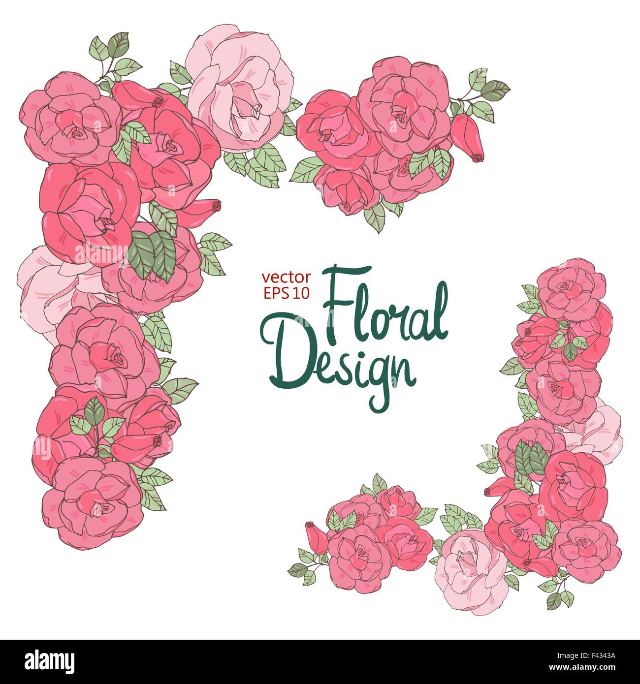 English summer border Cut Out Stock Images & Pictures - Alamy