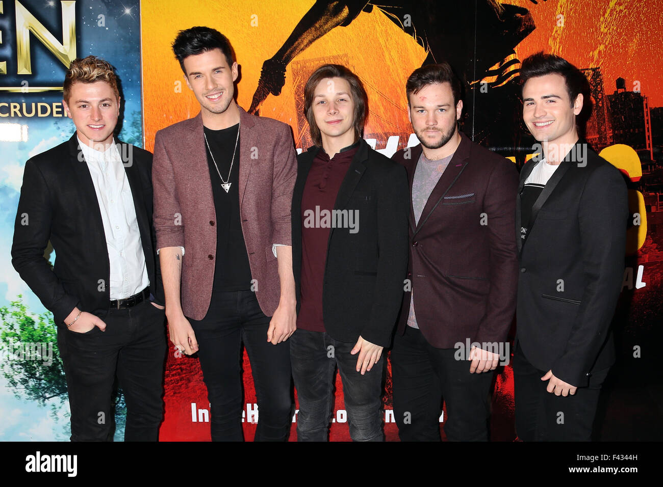 London, UK. Collabro at 'In The Heights' press night, at King's Cross ...