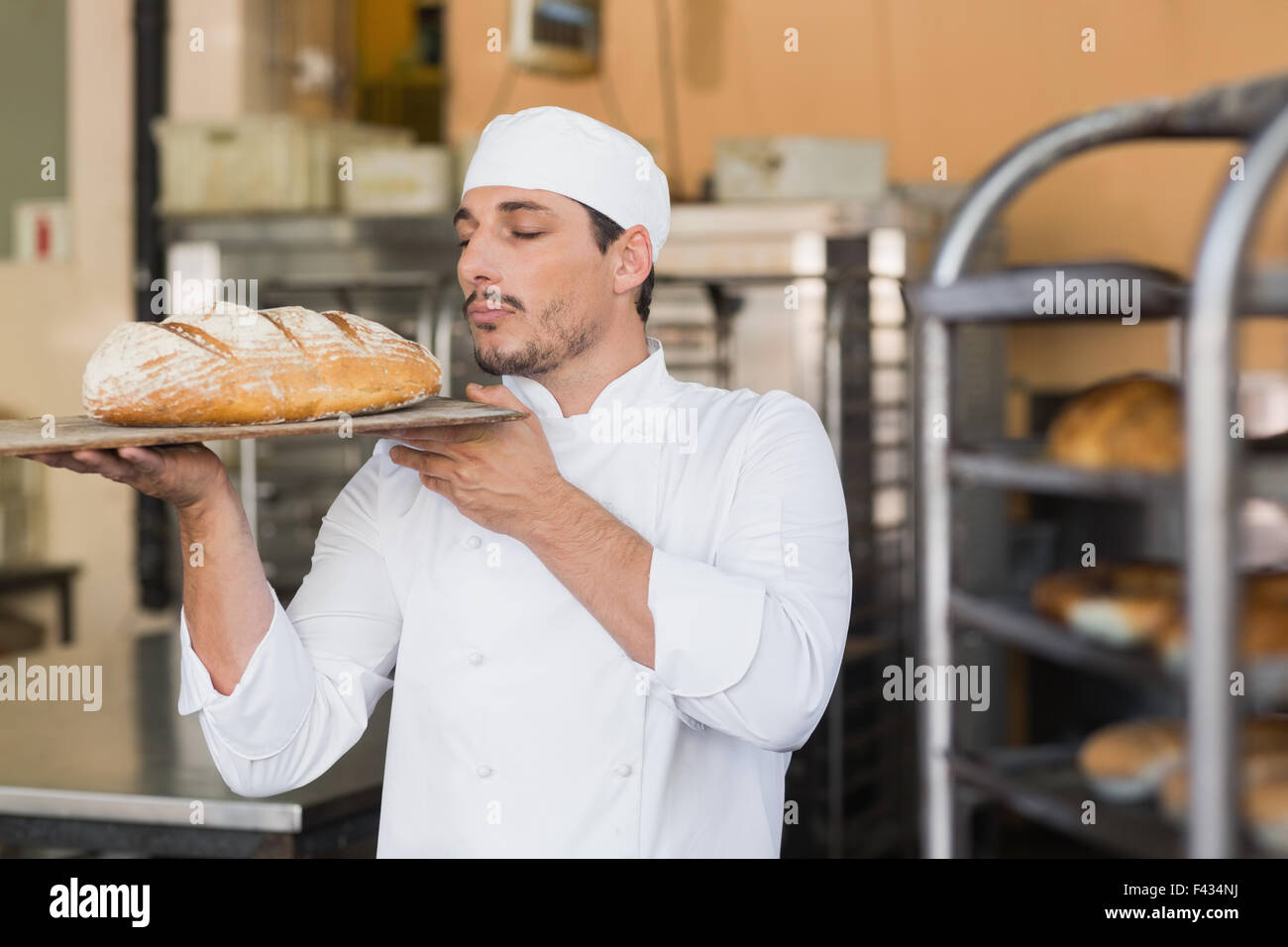Smelling fresh bread hi-res stock photography and images - Alamy