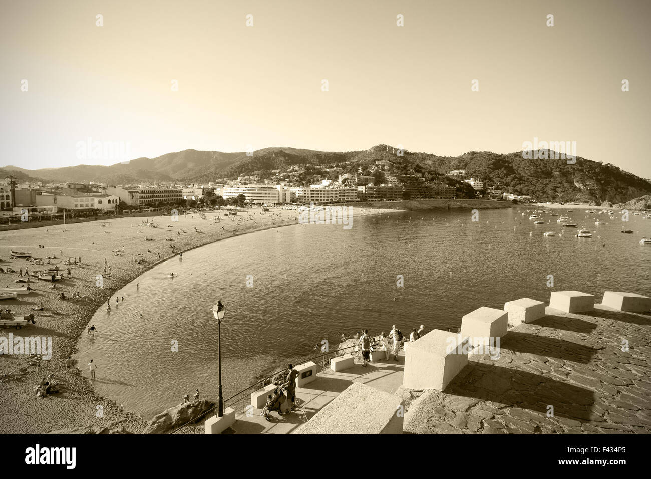 bay Badia de Tossa and Gran Platja beach Stock Photo - Alamy