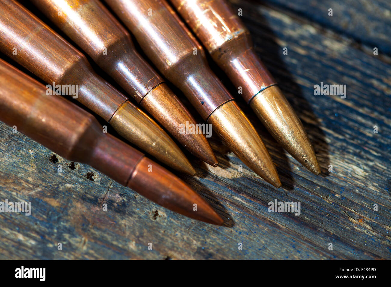 Still life with several rifle cartridges Stock Photo - Alamy