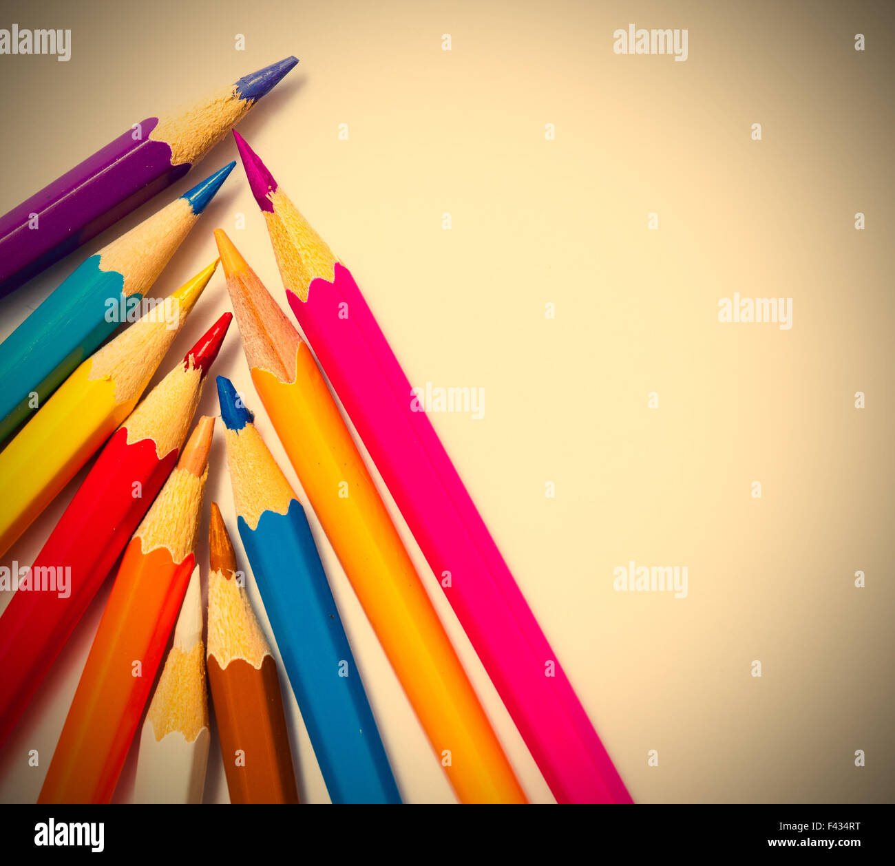 colored pencils for drawing Stock Photo - Alamy