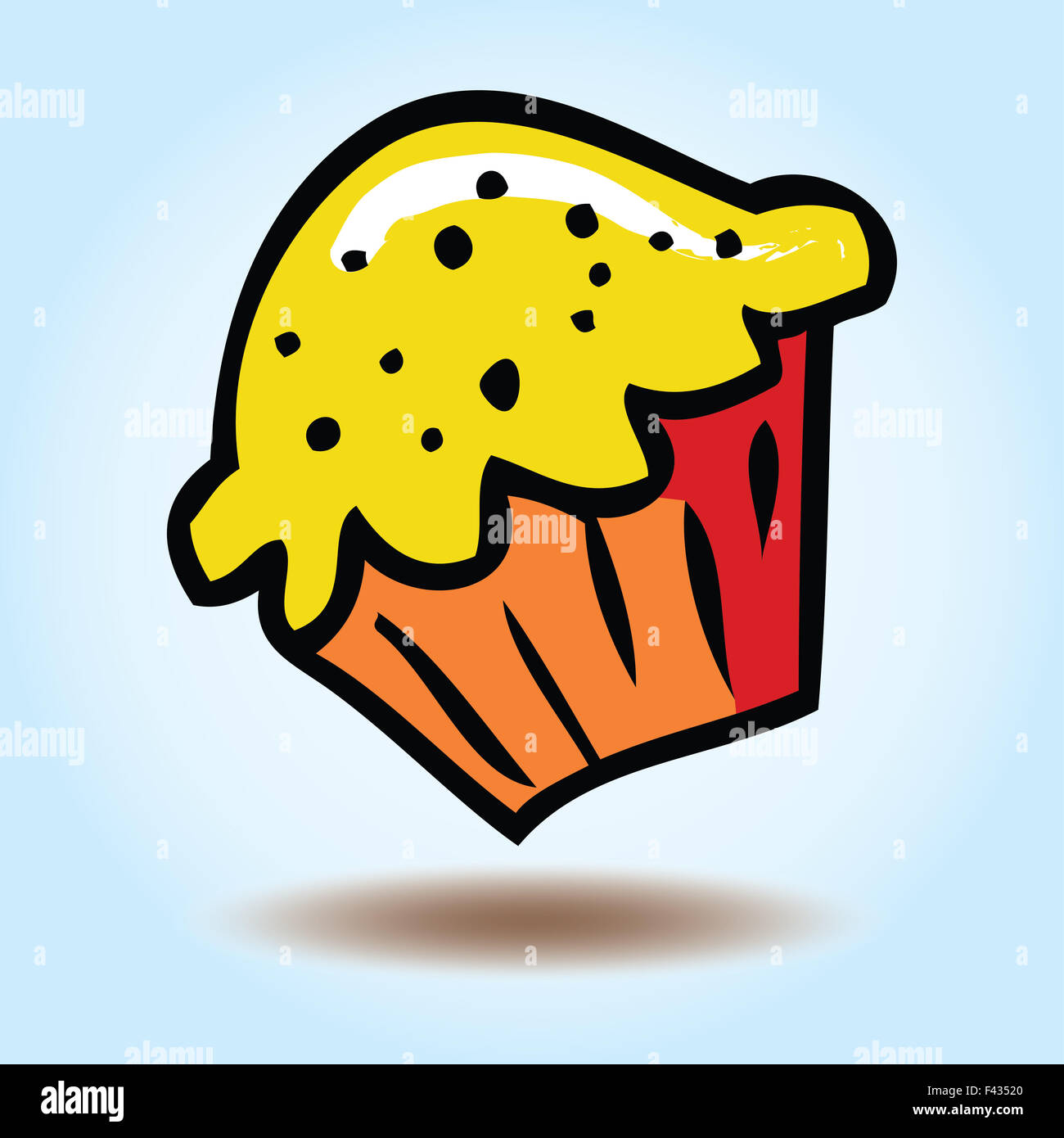 Colorful cupcake vector hi-res stock photography and images - Alamy