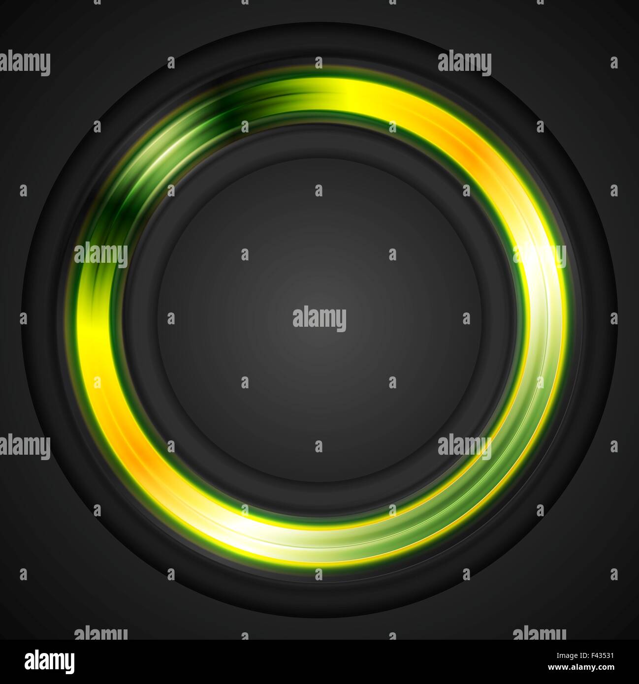 Bright glowing circle vector logo Stock Photo - Alamy