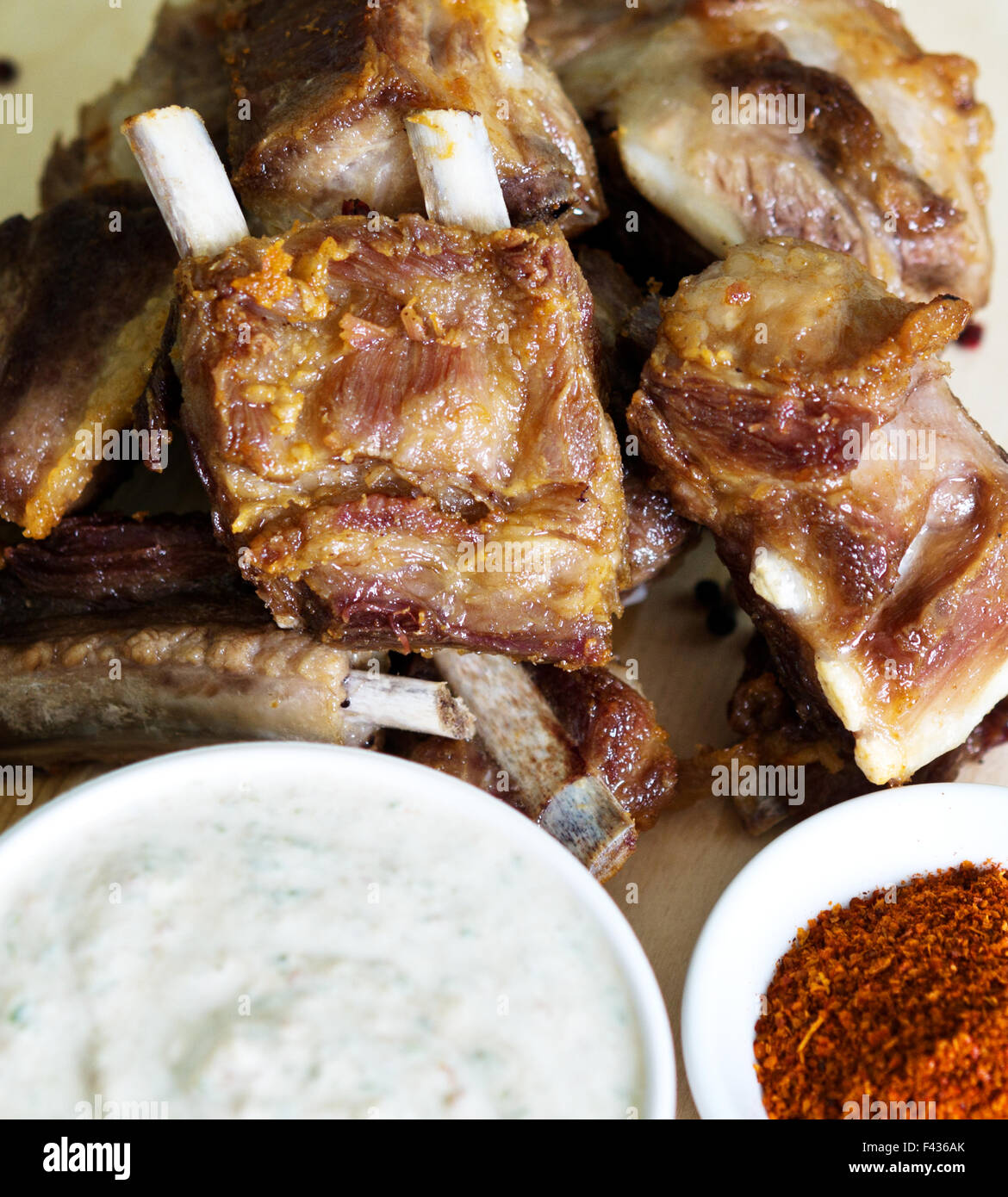 ribs with sauce Stock Photo - Alamy