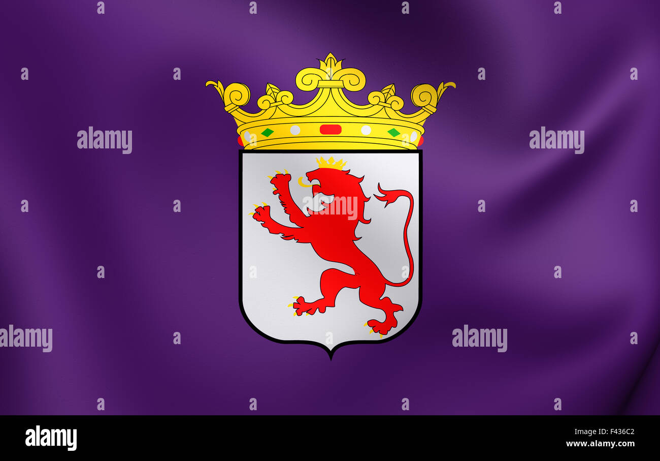 Flag of Leon Province Stock Photo - Alamy