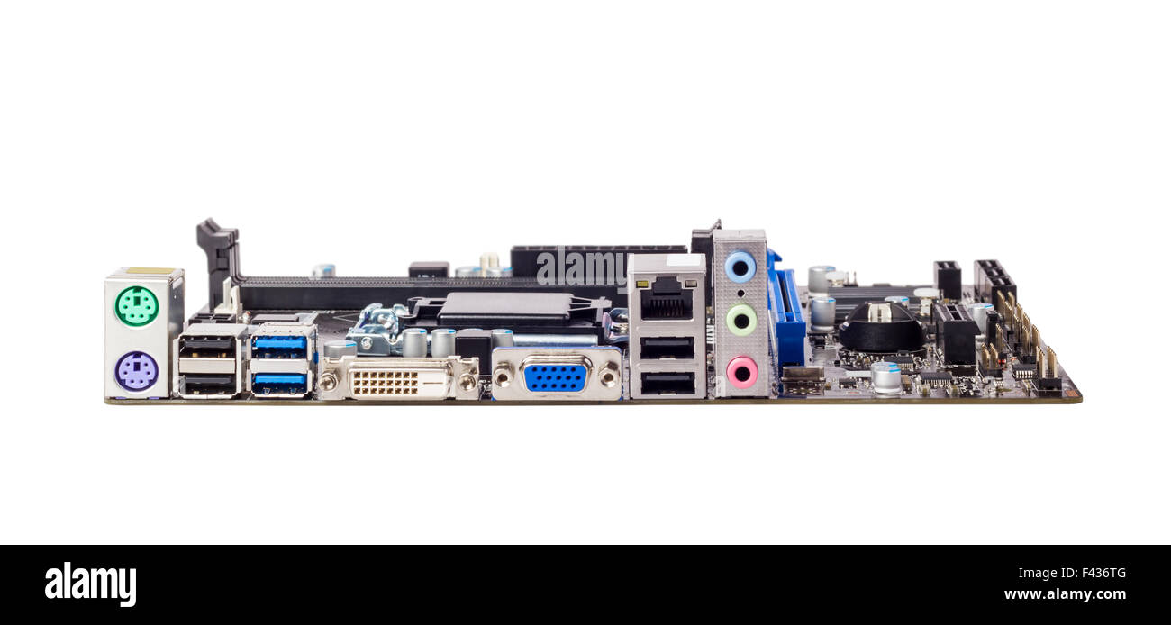 Connector of computer motherboard back side Stock Photo - Alamy Connector of computer motherboard back side Stock Photo - Alamy