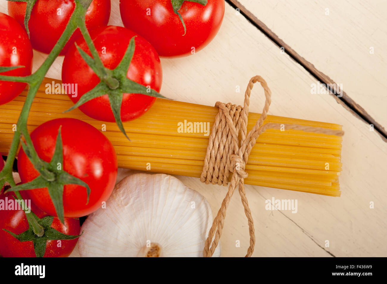 Italian basic pasta ingredients Stock Photo - Alamy
