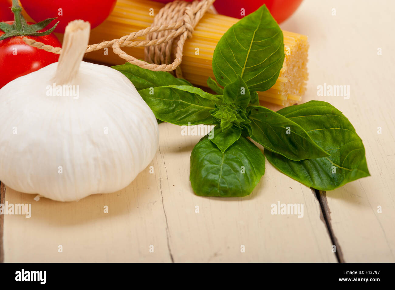 Italian basic pasta ingredients Stock Photo - Alamy