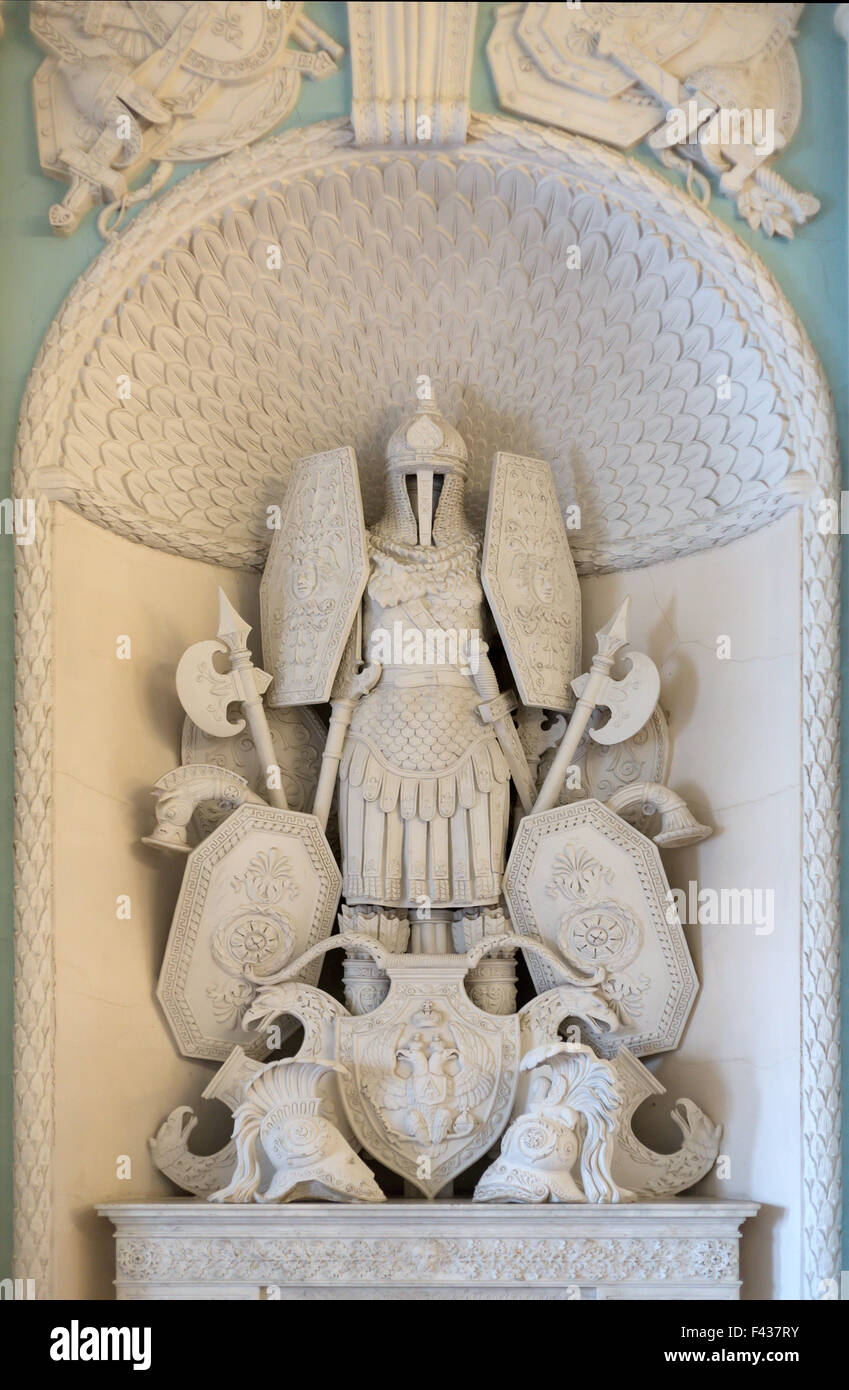 Marble sculpture, ancient warrior armor Stock Photo - Alamy