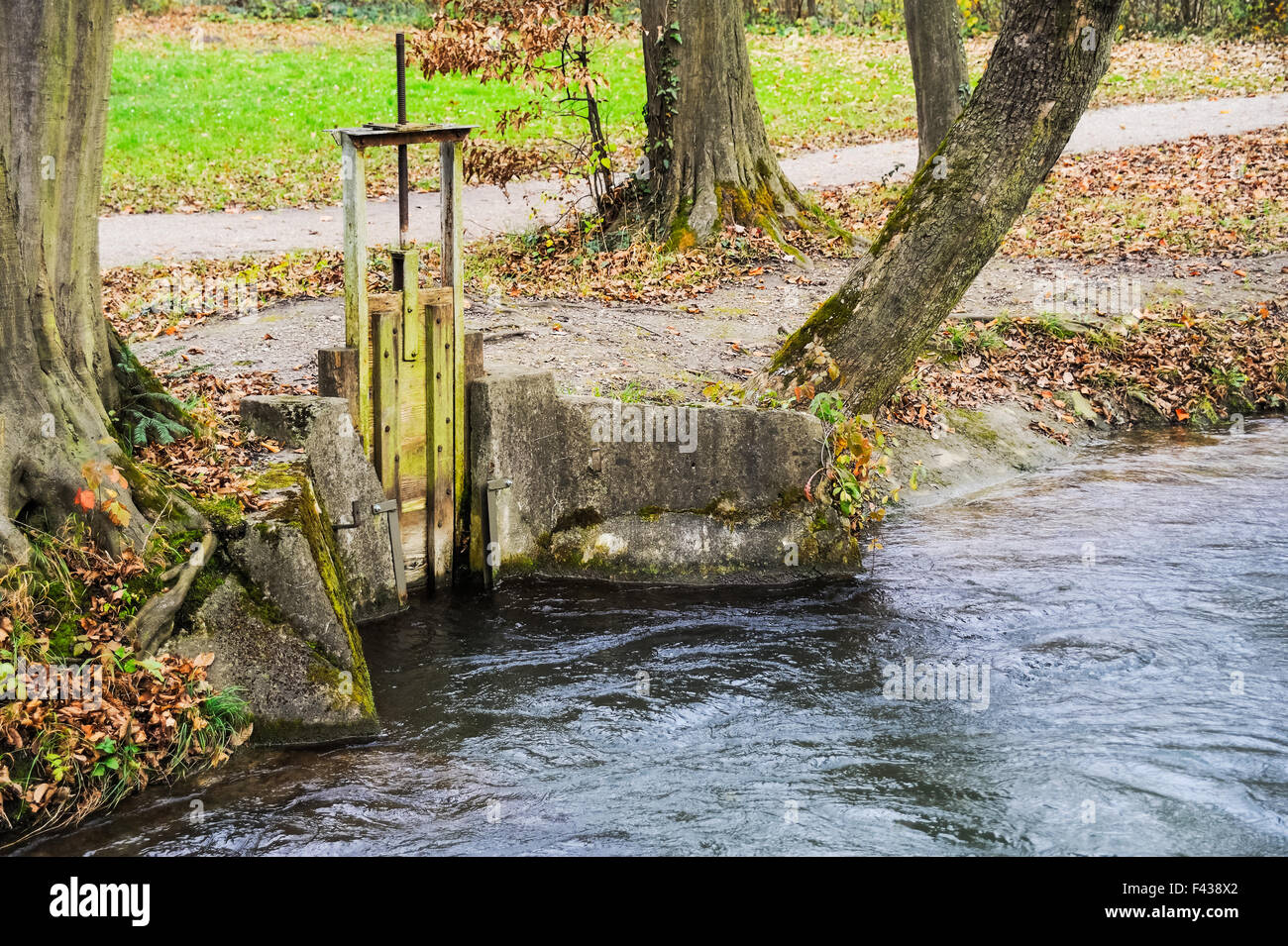 Slide to lock a channel Stock Photo - Alamy