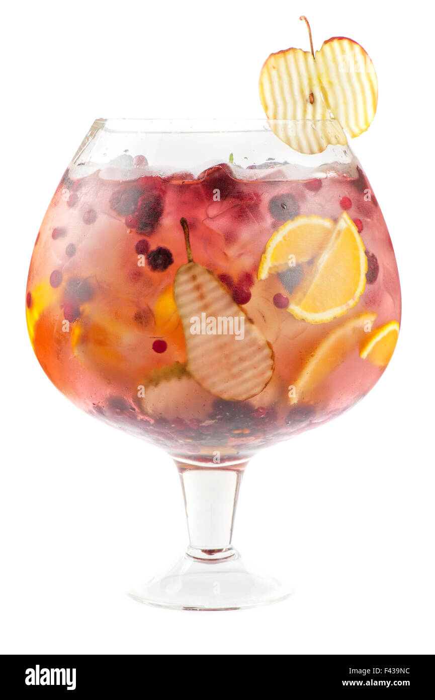Berries and fruit cocktail Stock Photo - Alamy