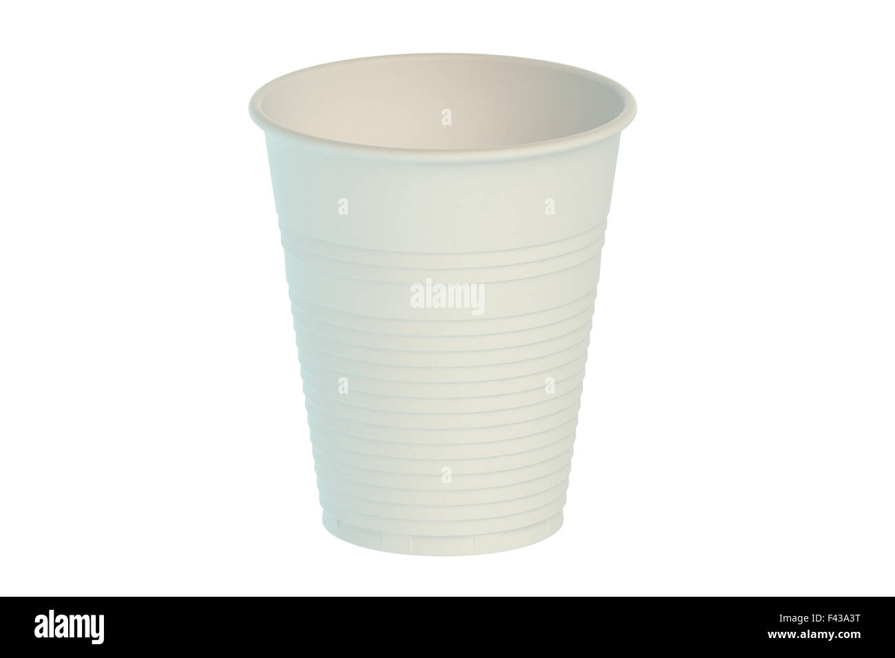Empty plastic drinking cup isolated on white background Stock Photo - Alamy