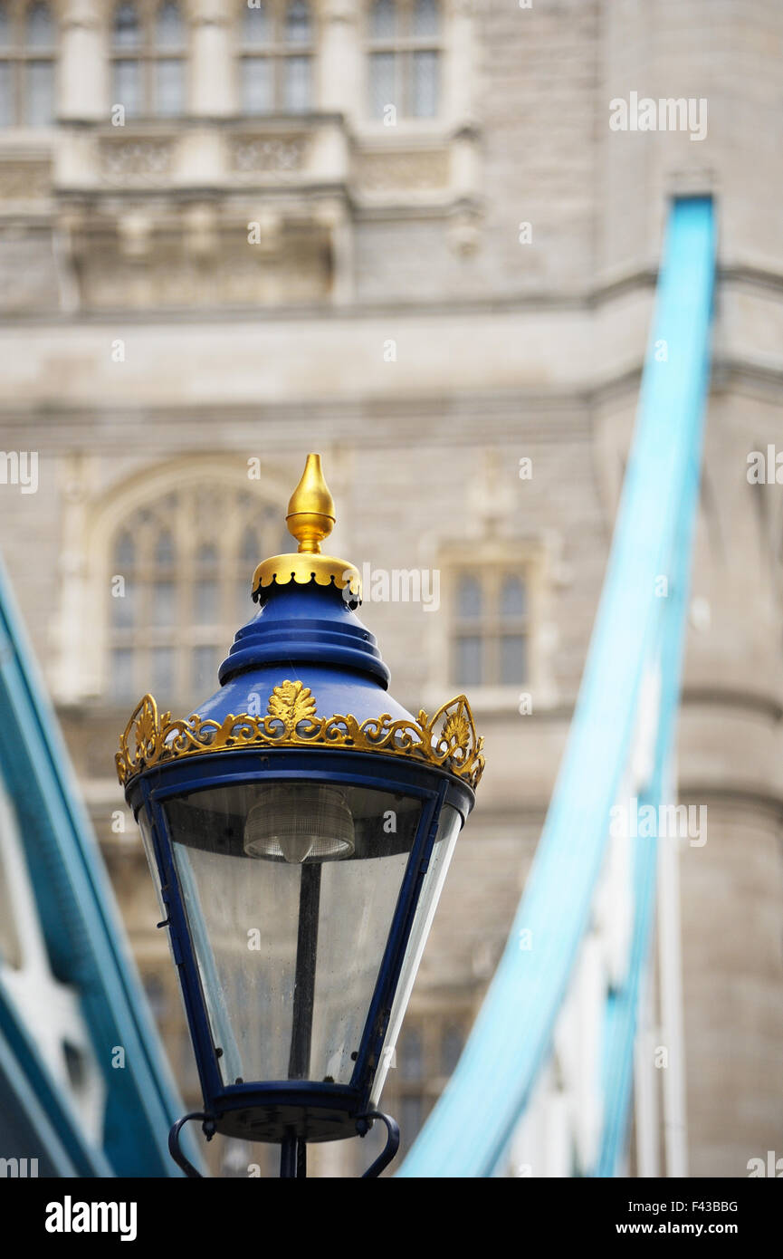 Lantern at the Tower Bridge in London Stock Photo - Alamy