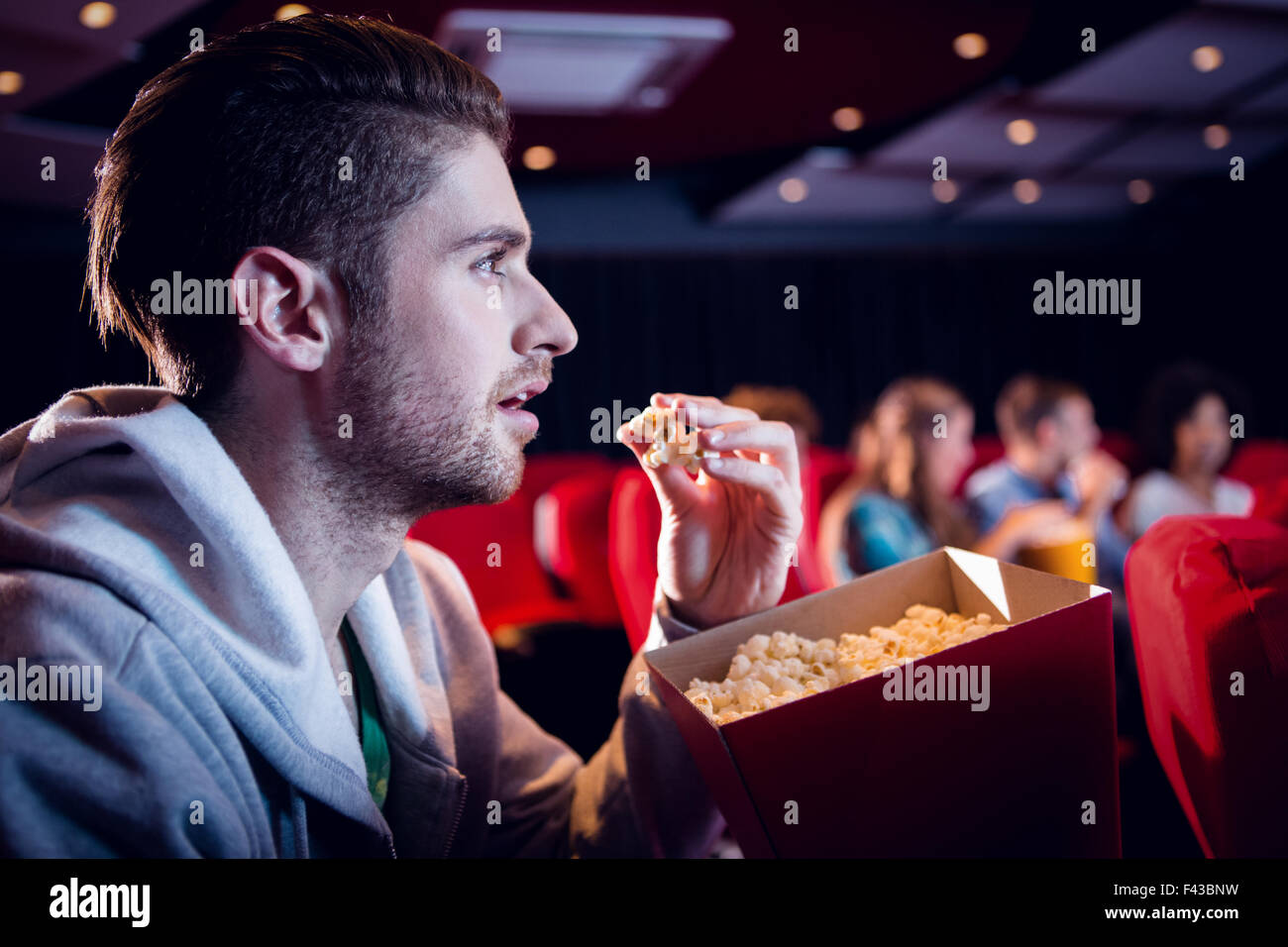 People watching a film Stock Photo - Alamy