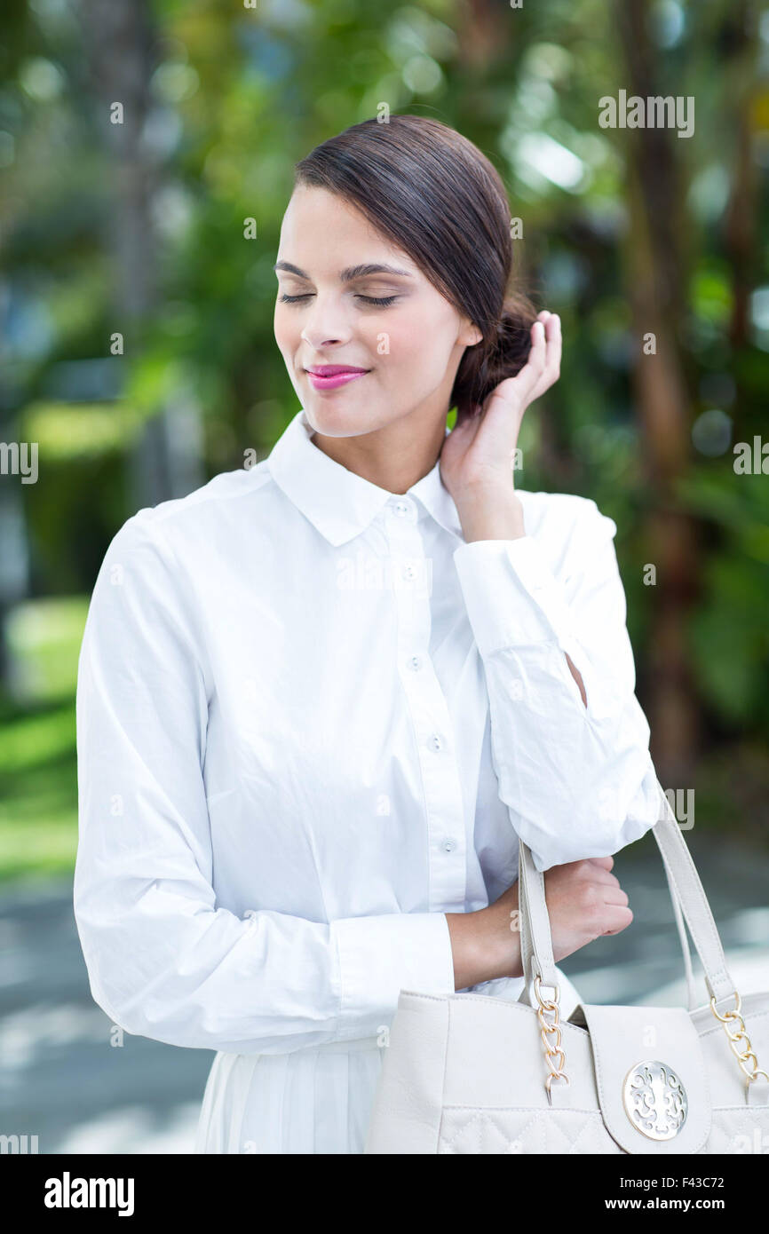 Hand on bun hi-res stock photography and images - Alamy