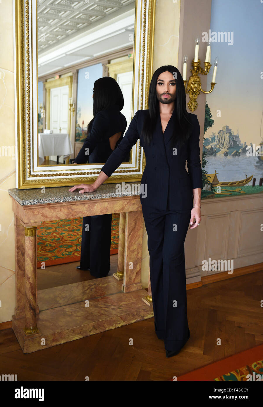 Exclusive: Austrian singer Conchita Wurst poses during a photo shooting ...