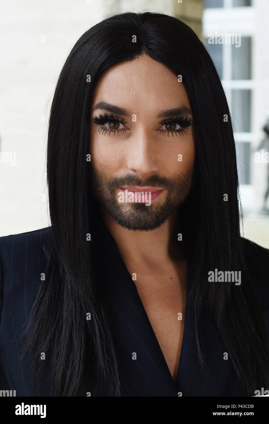 Exclusive: Austrian singer Conchita Wurst poses during a photo shooting ...