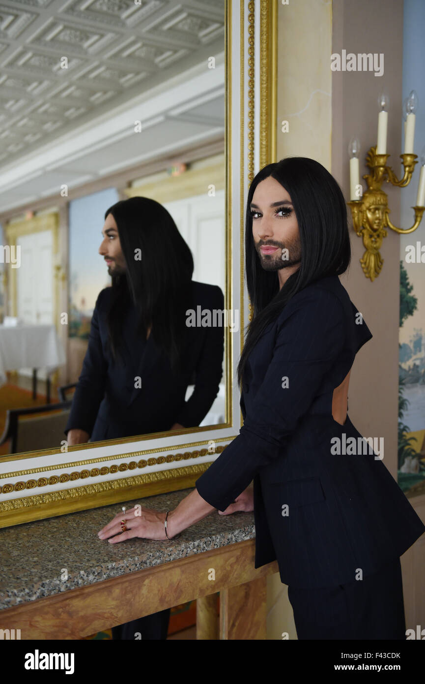 Exclusive: Austrian singer Conchita Wurst poses during a photo shooting ...