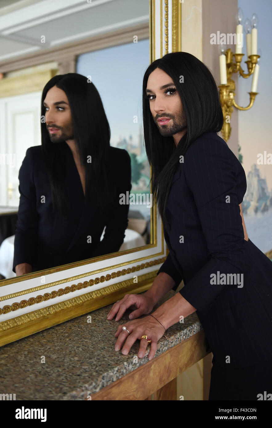 Exclusive: Austrian singer Conchita Wurst poses during a photo shooting ...