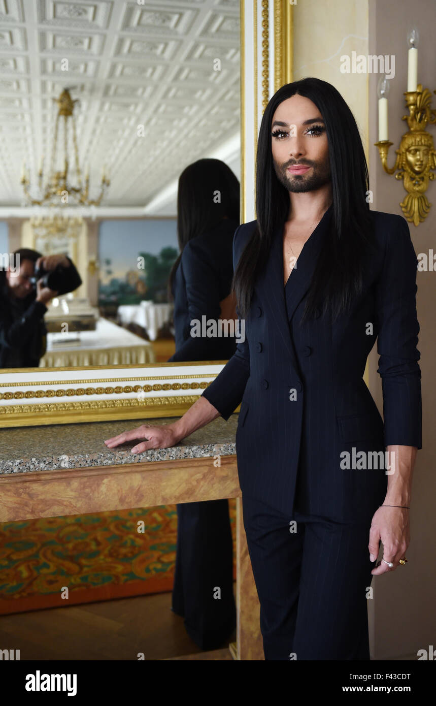 Exclusive: Austrian singer Conchita Wurst poses during a photo shooting ...