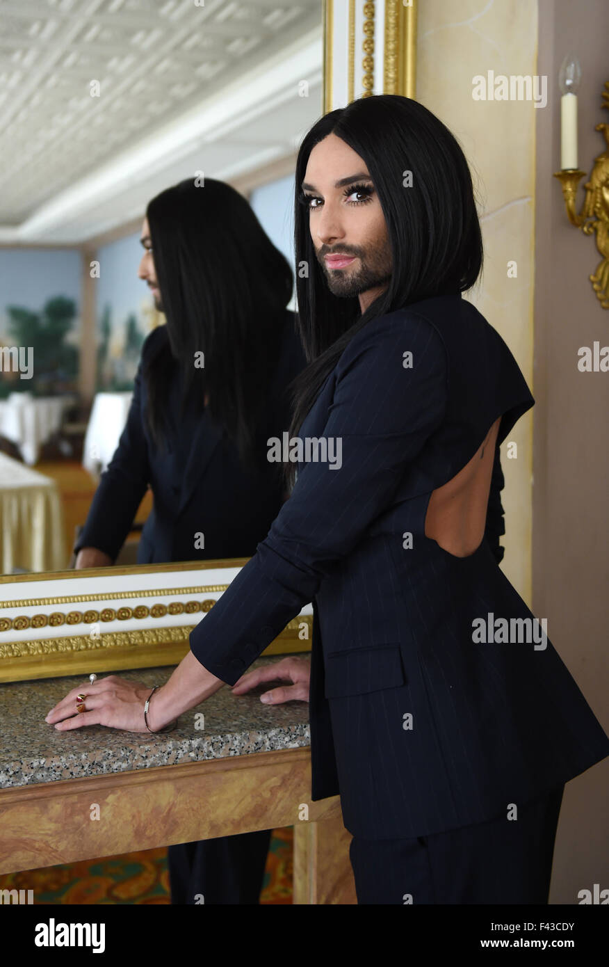 Exclusive: Austrian singer Conchita Wurst poses during a photo shooting ...