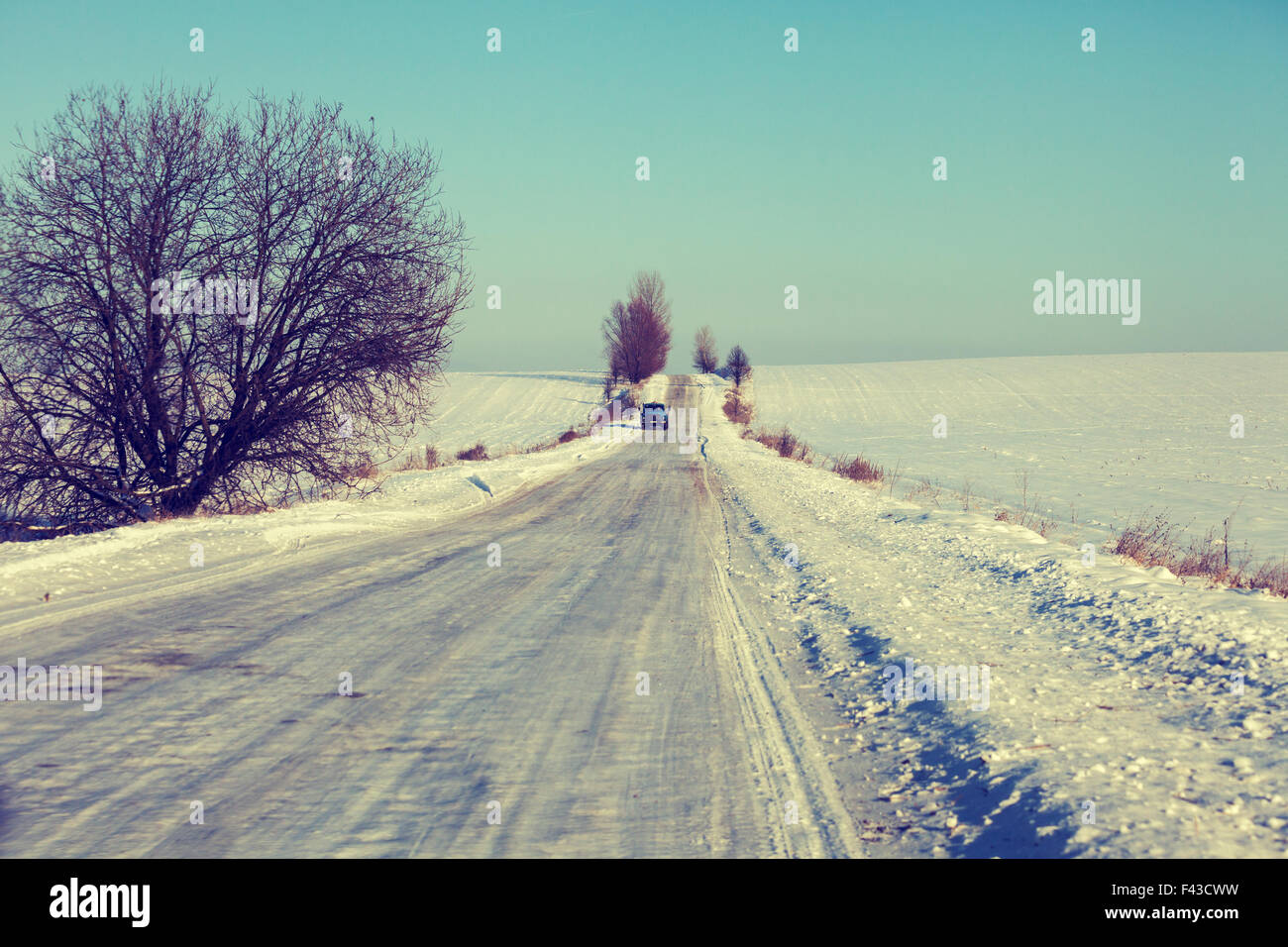 Rural winter landscape Stock Photo - Alamy