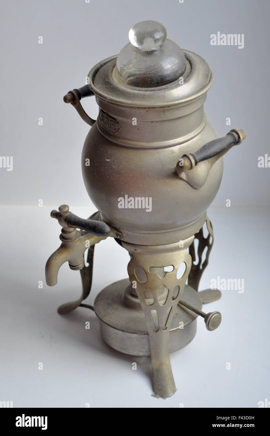 samovar is a device for boiling water. Most of all for tea Stock Photo ...