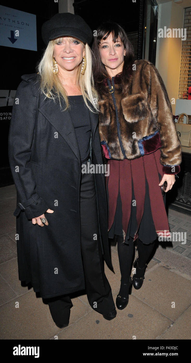 London.UK. Josephine "Jo" Wood & Leah Wood at The Frieze: Tommy ...