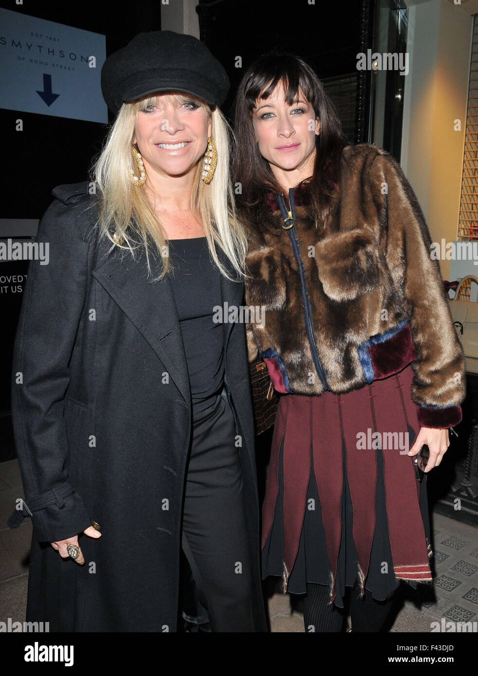 London.UK. Josephine "Jo" Wood & Leah Wood at The Frieze: Tommy ...