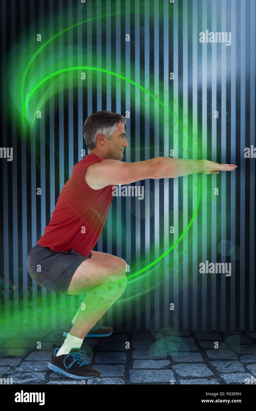 Squat exercise wall hi-res stock photography and images - Alamy