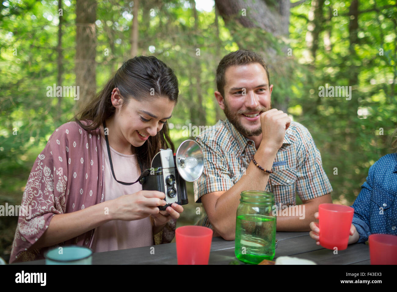 Adult group friends separate hi-res stock photography and images - Alamy