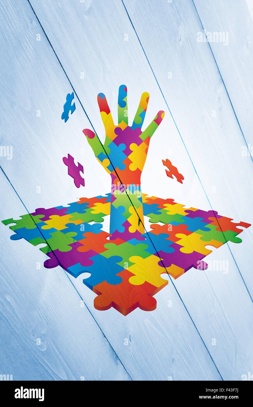 Autism awareness hand hi-res stock photography and images - Alamy