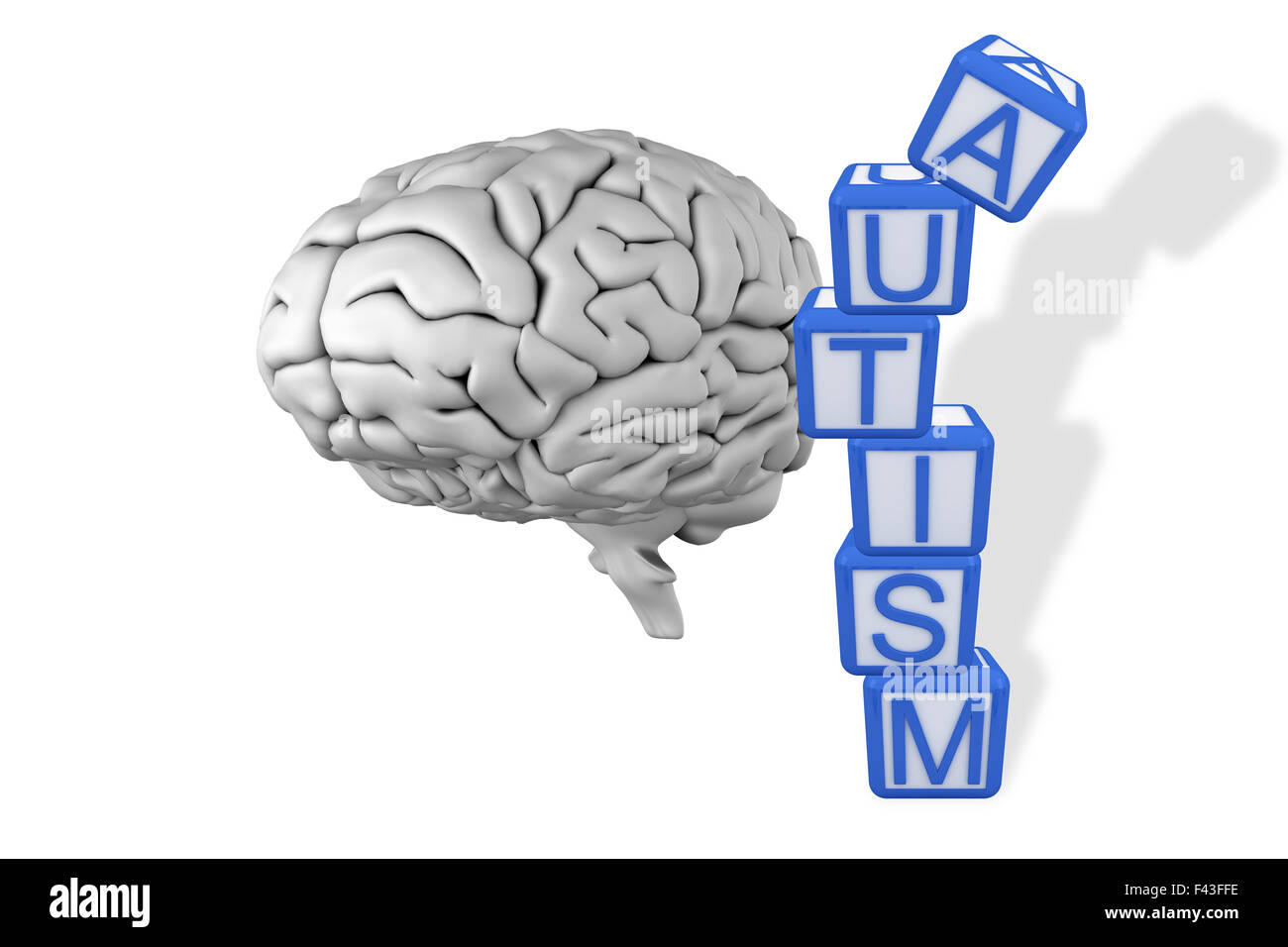 Composite image of autism building blocks Stock Photo - Alamy