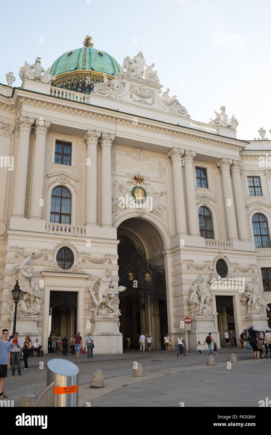 VIENNA, AUSTRIA - JULY 31: the complex of the Imperial Palace was the ...