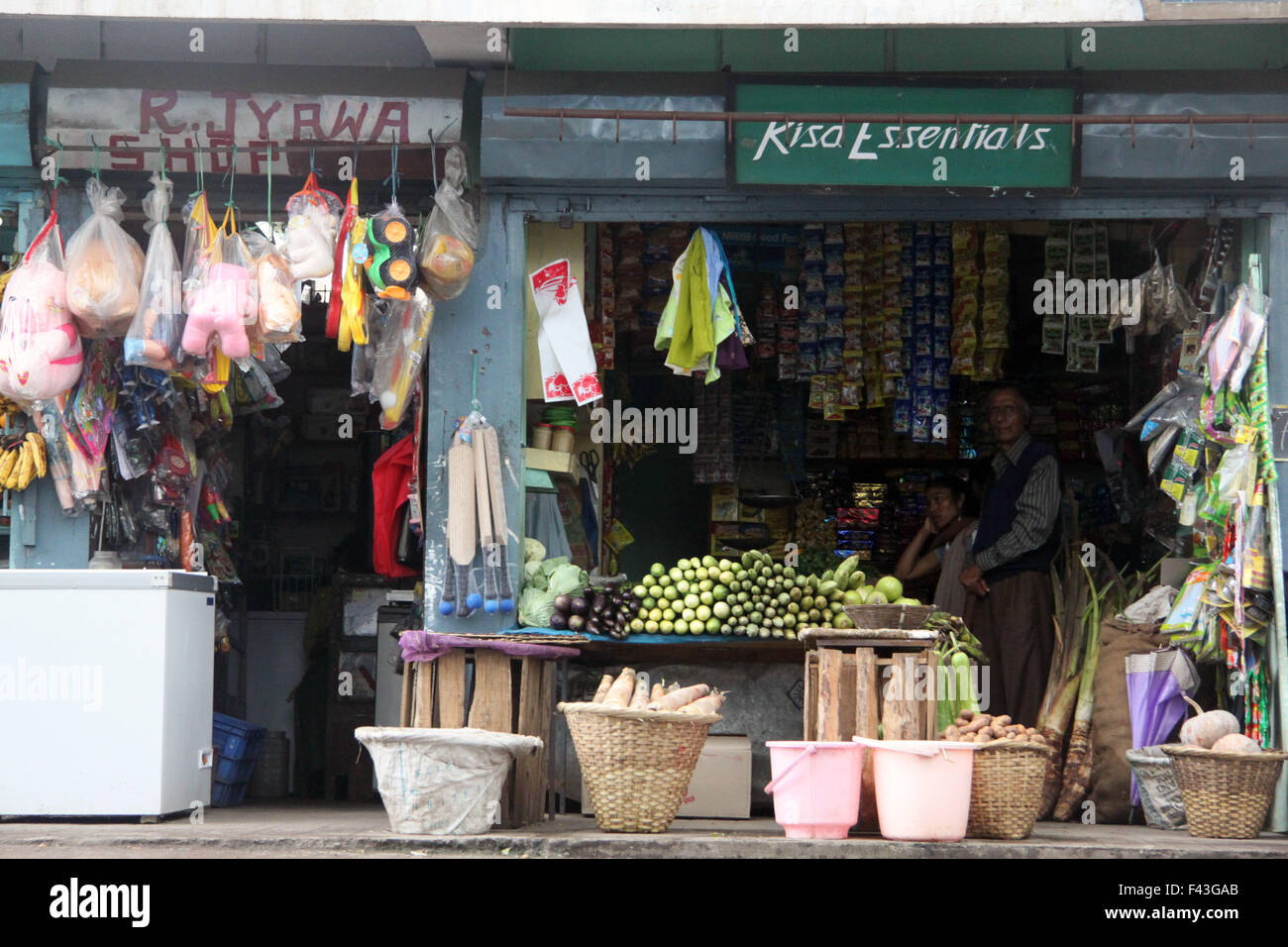 Storefront on street in Shillong, Meghalaya, India Stock Photo - Alamy
