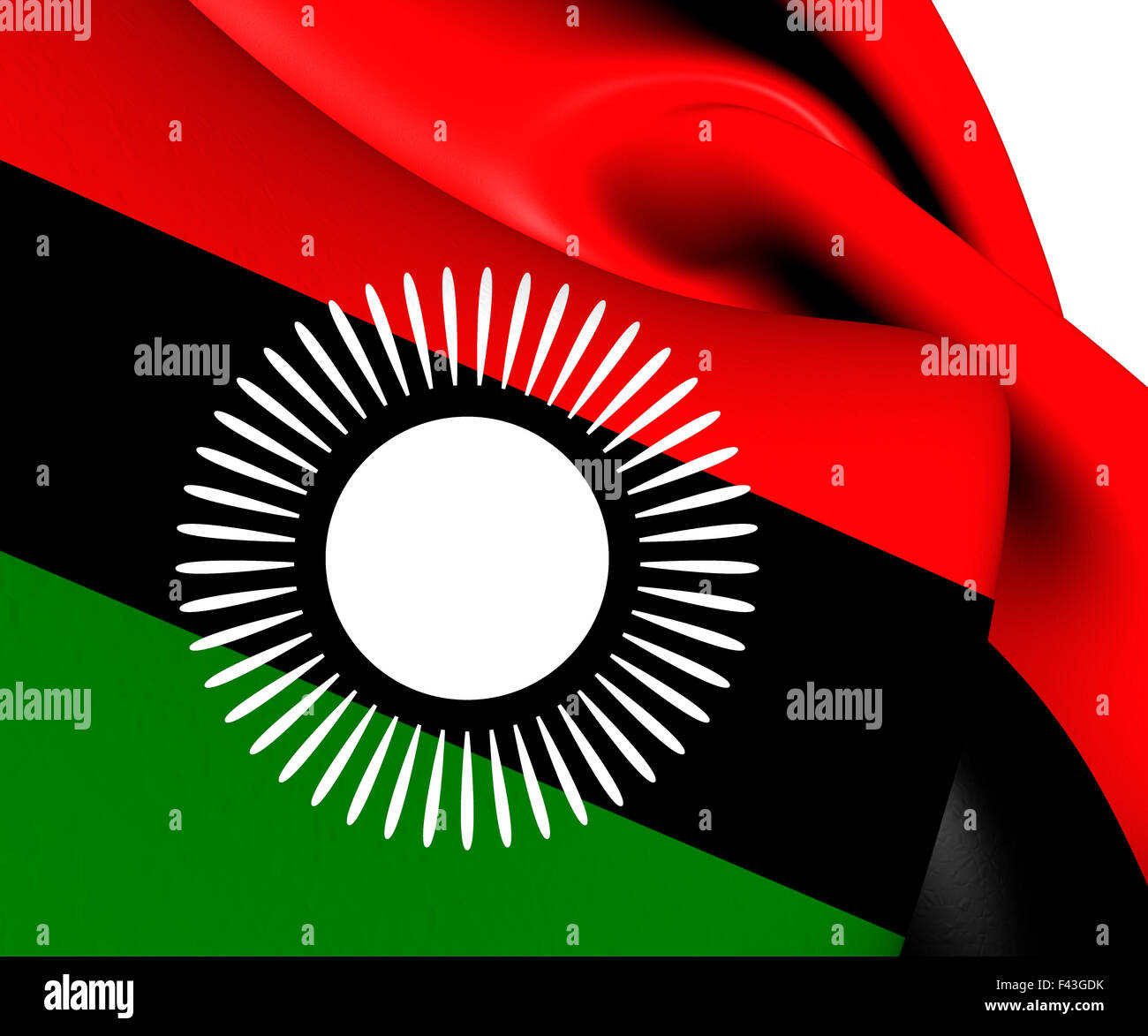 Close up malawi national flag hi-res stock photography and images - Alamy