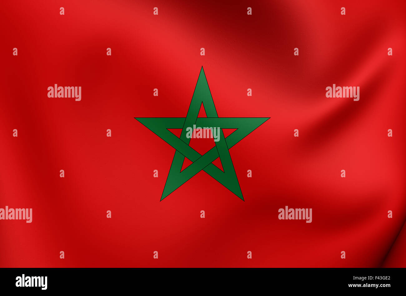 Flag of Morocco Stock Photo - Alamy