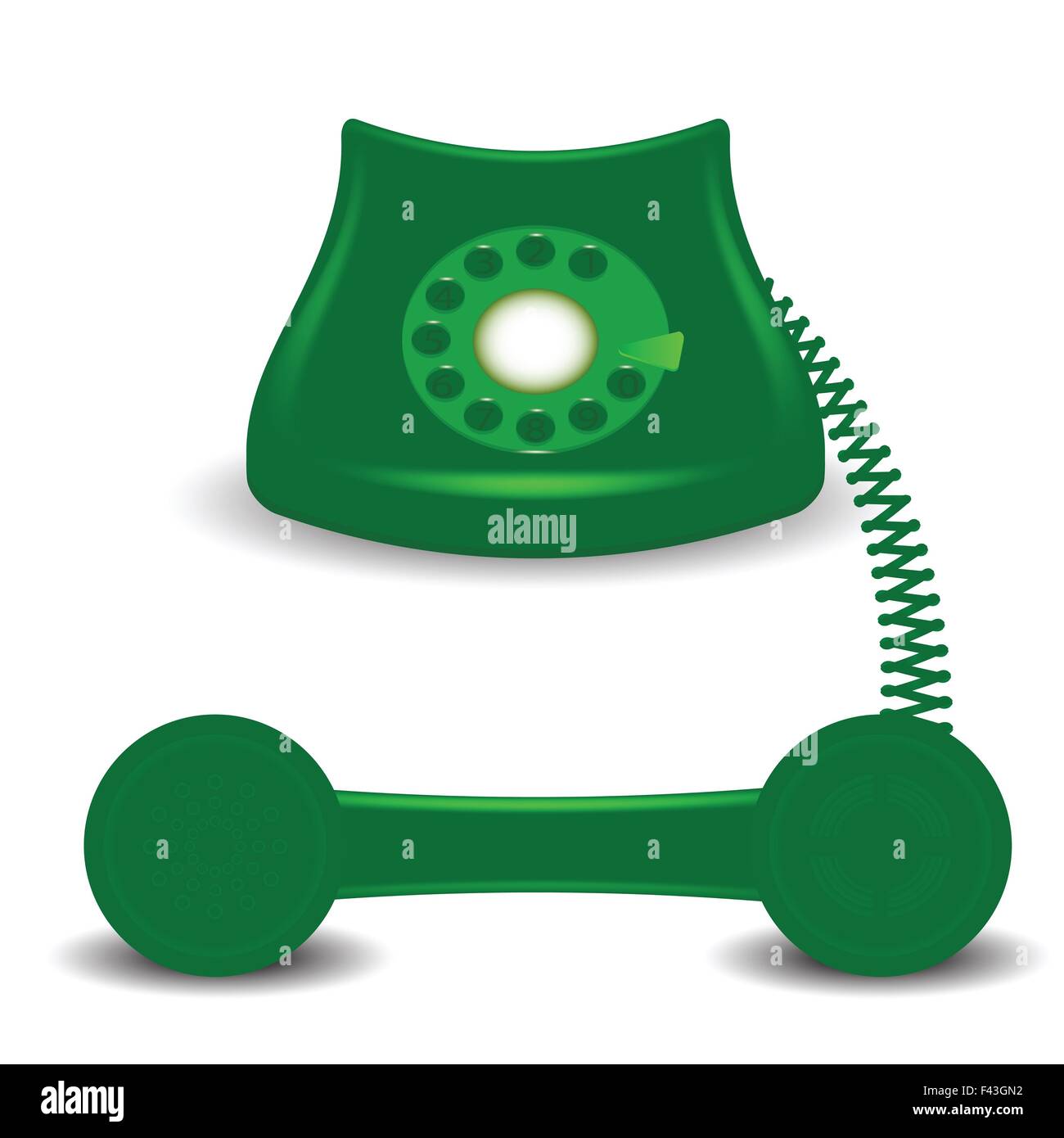 old green phone Stock Photo - Alamy