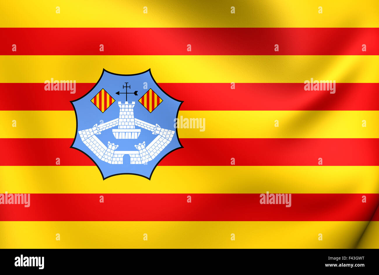 Flag of Minorca, Spain Stock Photo - Alamy
