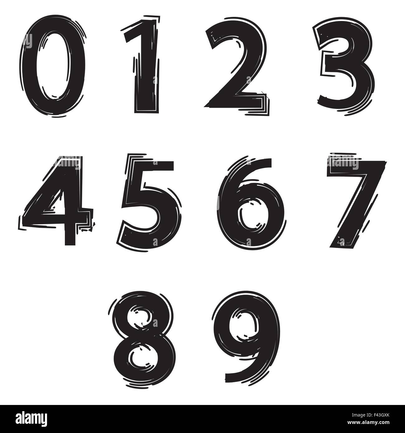 set of numbers Stock Photo - Alamy