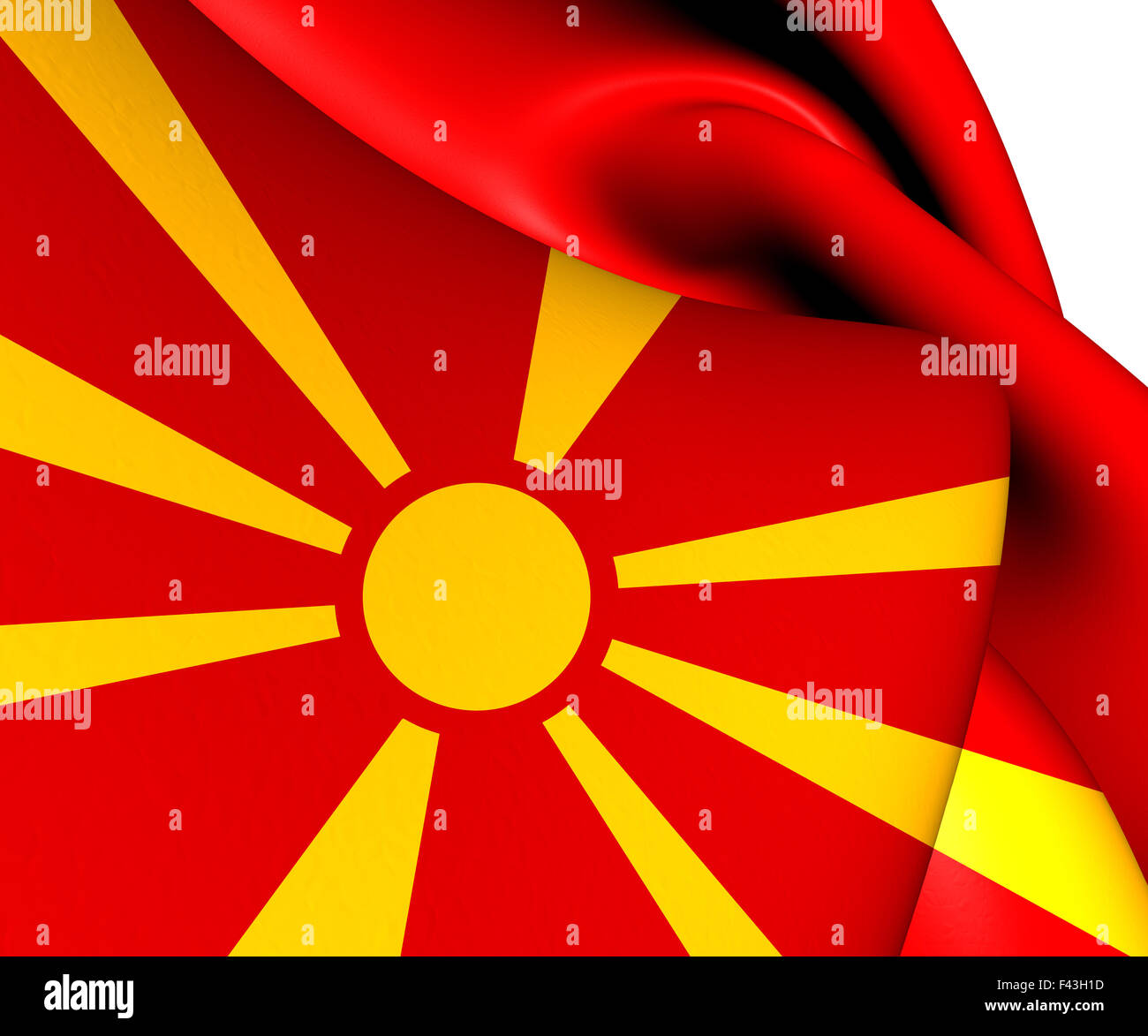 Flag of Macedonia Stock Photo - Alamy