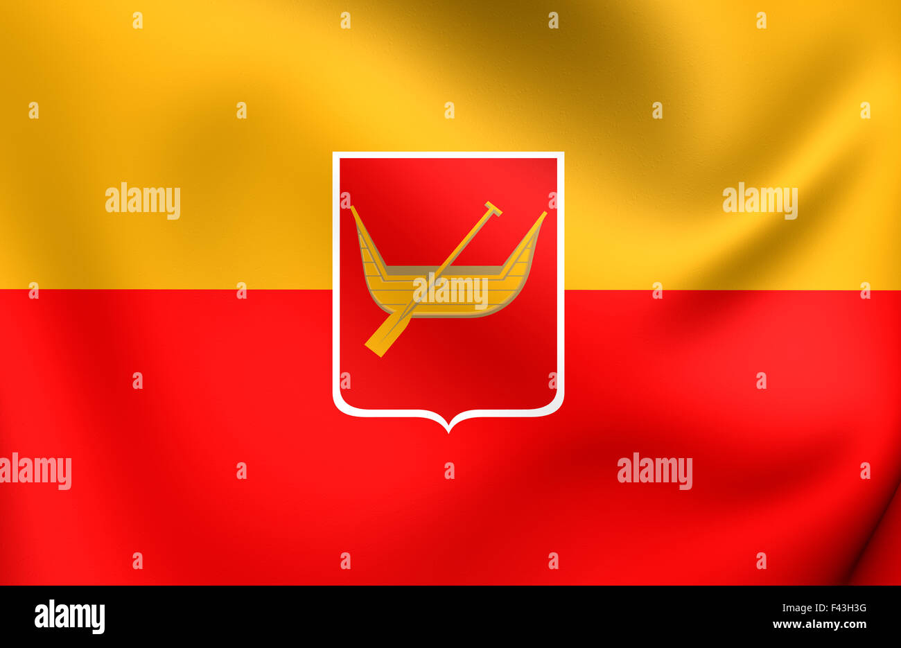 Flag of Lodz Stock Photo - Alamy