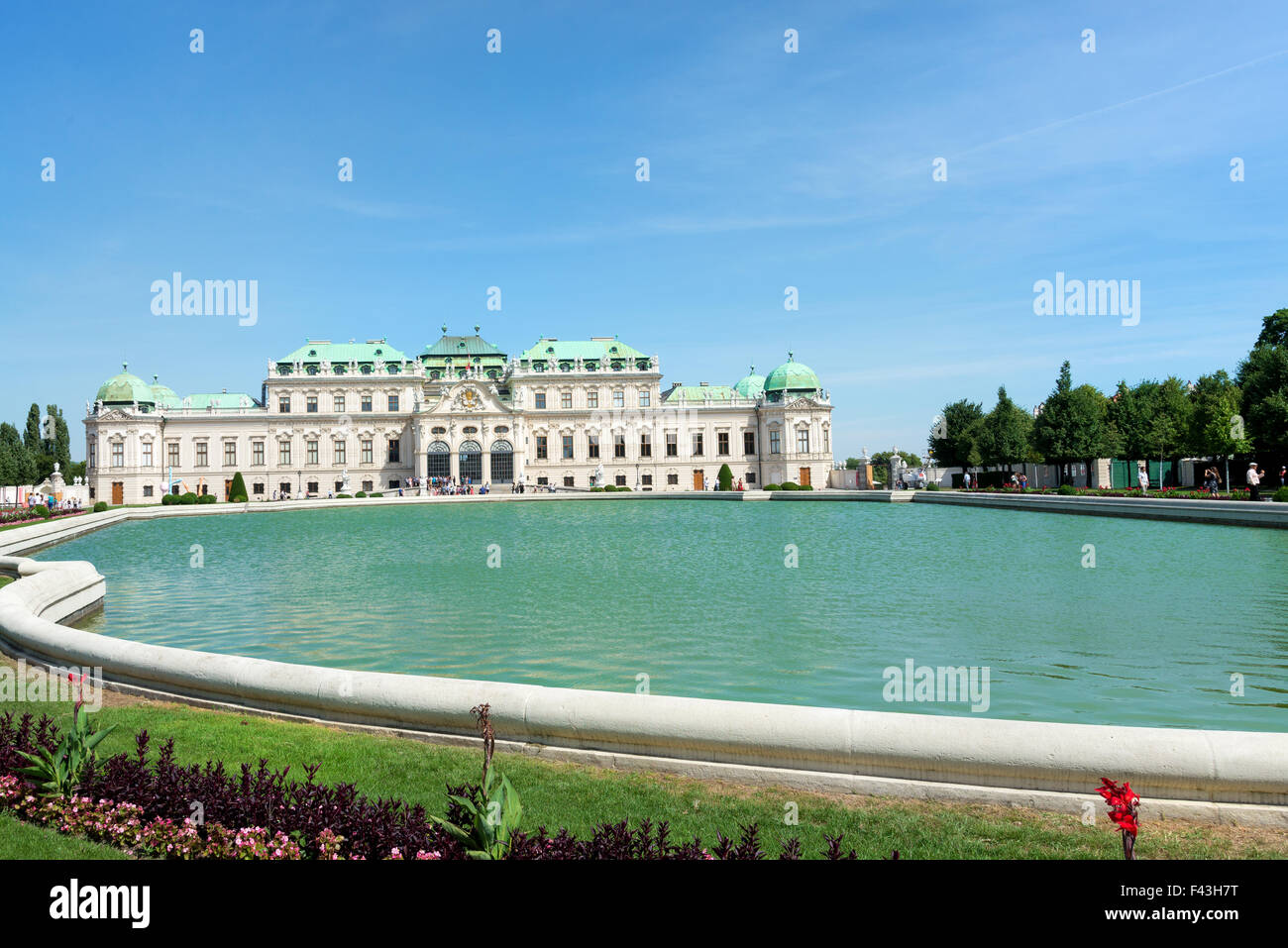 WIEN - AUGUST 1: View of Belvedere Castle since 1712 is a masterpiece ...