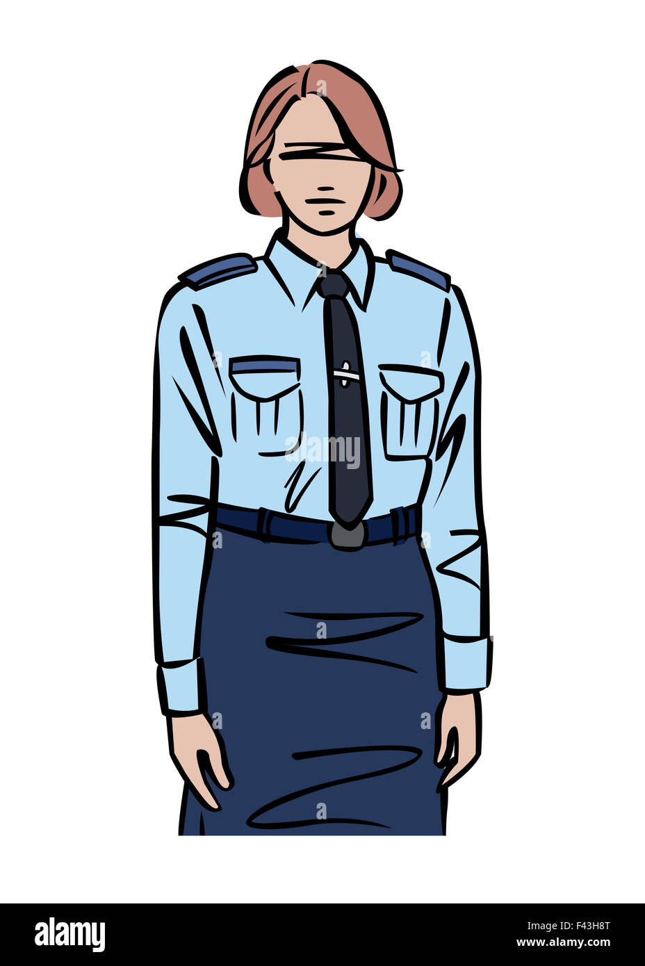 Woman police officer illustration hi-res stock photography and images ...