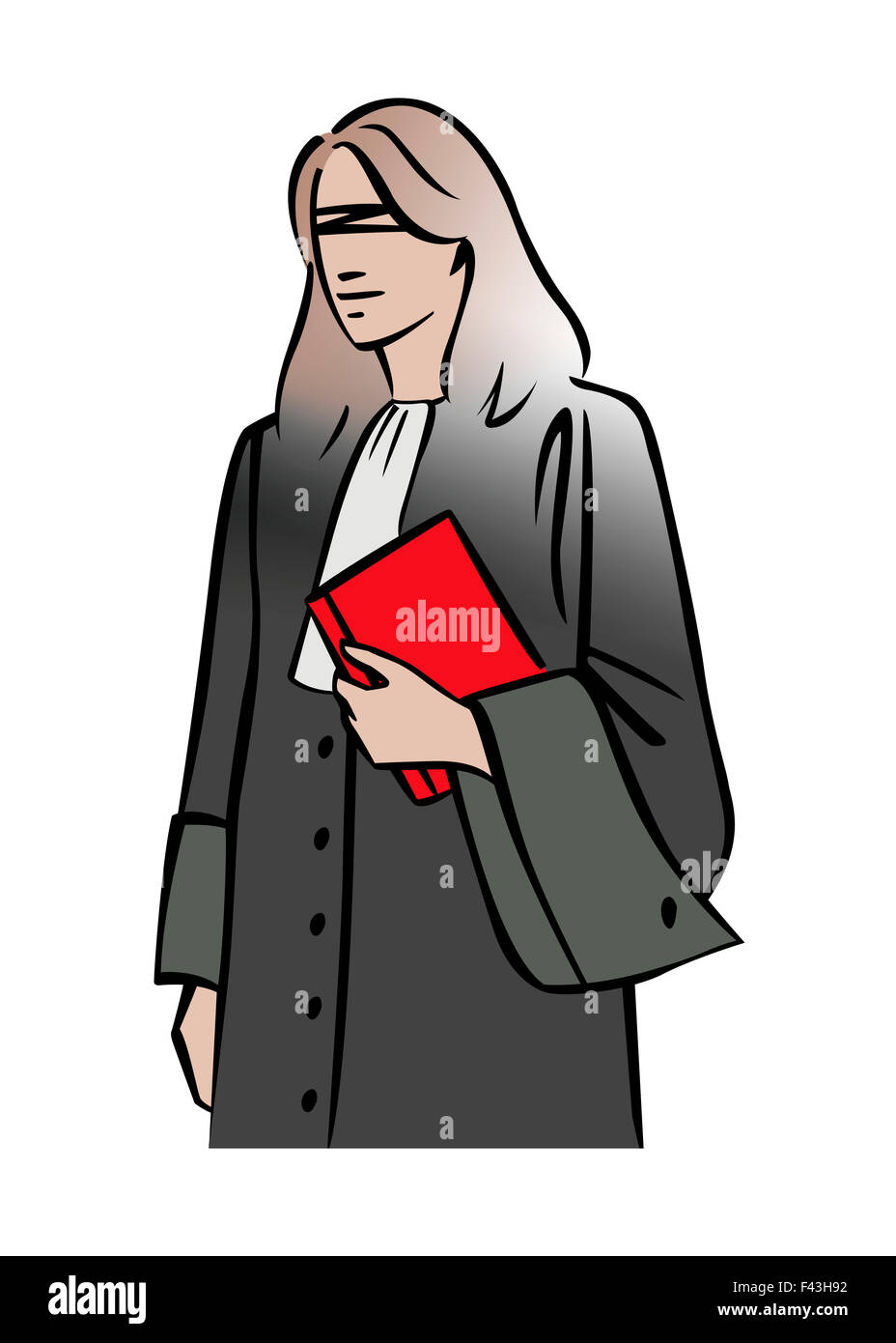 Female Lawyer Drawing