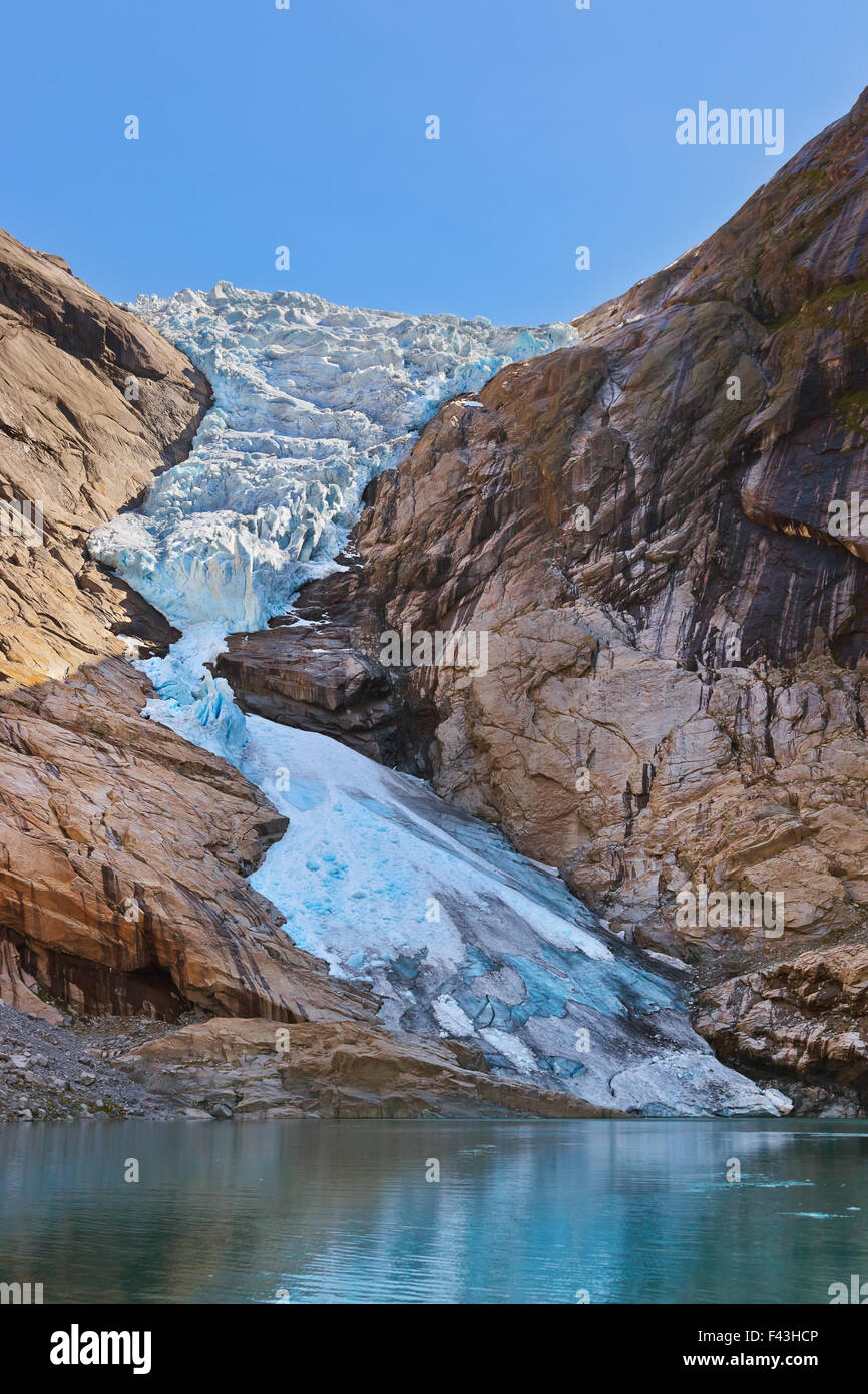 Briksdal glacier - Norway Stock Photo - Alamy