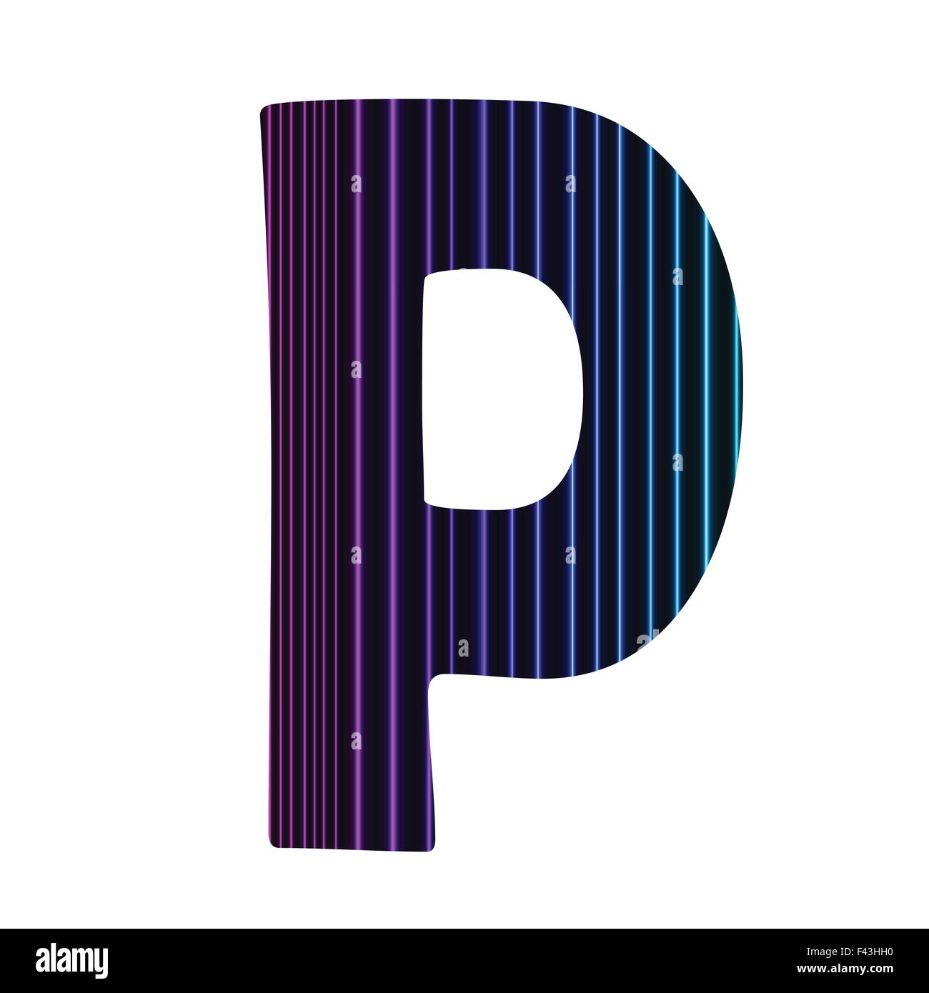 neon letter P Stock Photo - Alamy